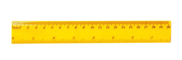Wooden Ruler White Background School Stationery Stock Photo by ...