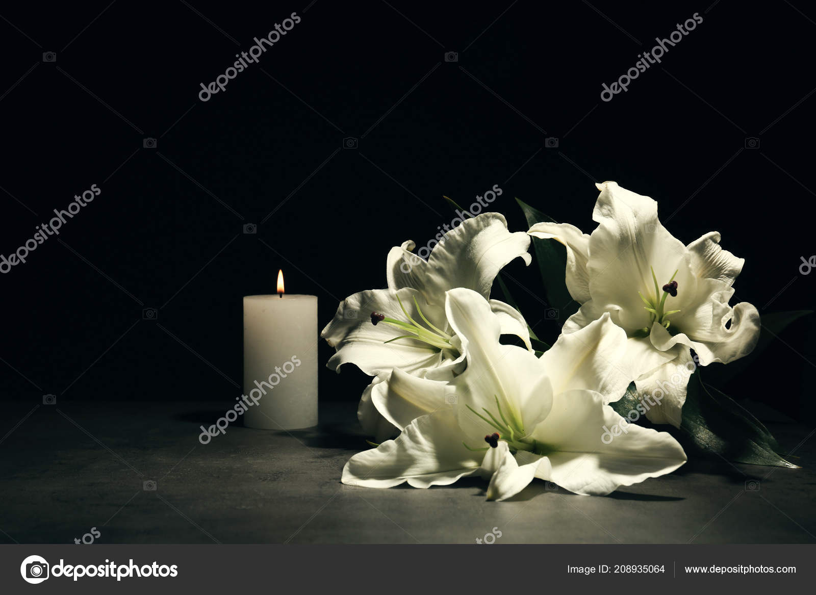 Memorial Flowers Background