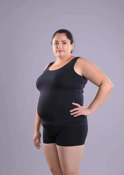 Fat Woman White Background Weight Loss Stock Photo by ©NewAfrica 213645682