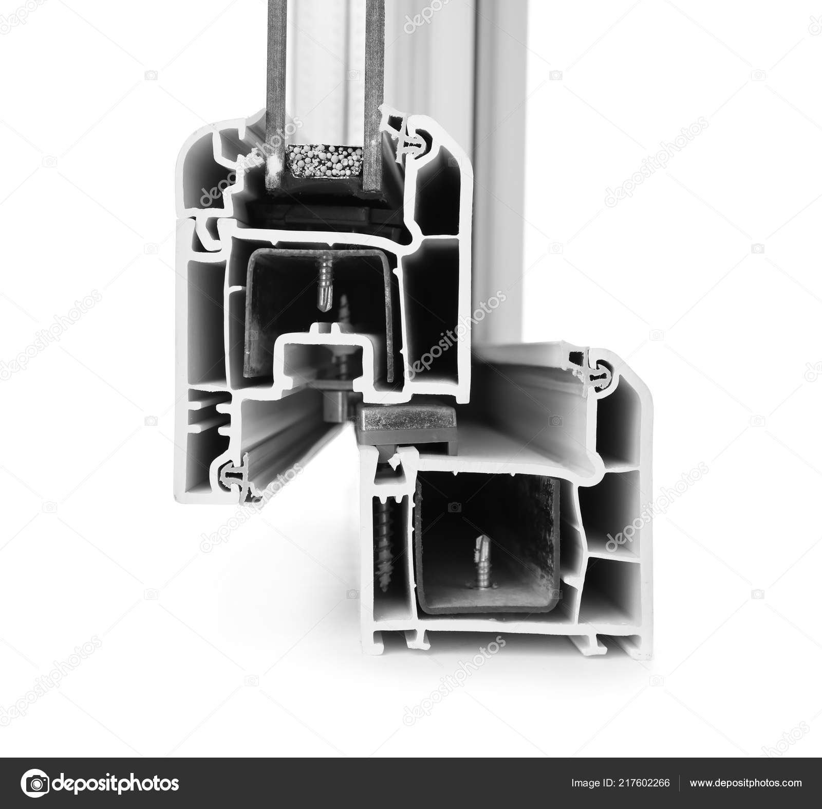 Sample Modern Window Profile White Background Closeup — Stock Photo ...