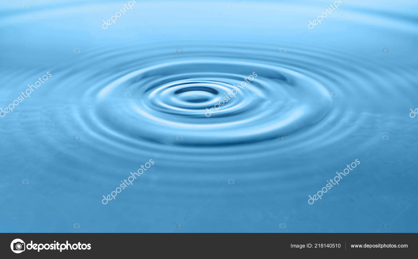 Blue Water Concentric Waves Background Closeup Stock Photo by ...