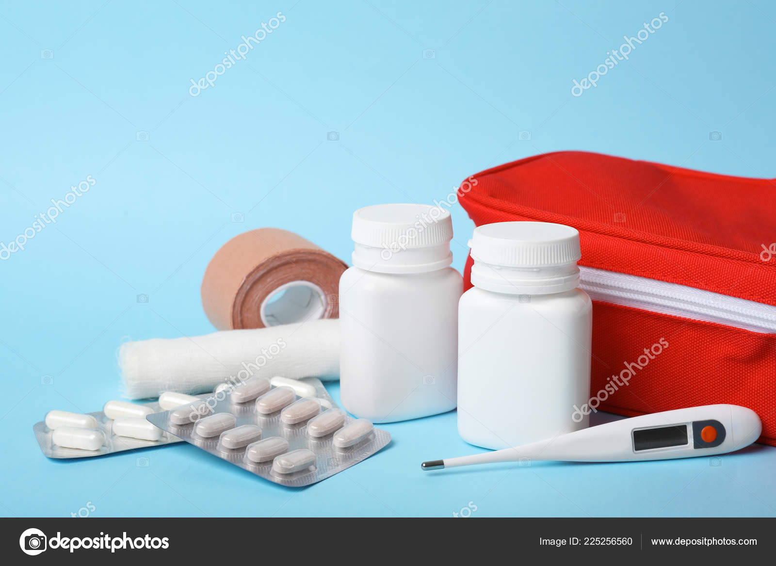 First Aid Kit Color Background Health Care Stock Photo by ©NewAfrica ...