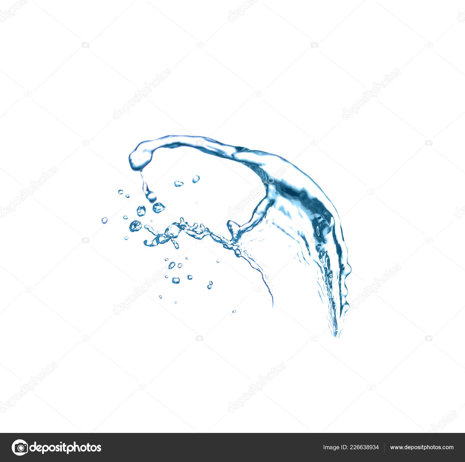 Abstract Splash Water White Background — Stock Photo © NewAfrica #226638934