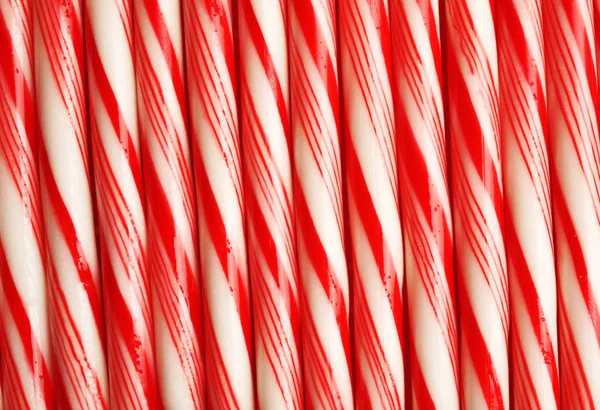 Closeup of peppermint candy canes side by side. — Stock Photo ...