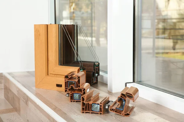 Samples Modern Window Profiles Table Indoors Installation Service Stock ...