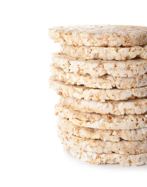 Stack Crunchy Rice Cakes White Background Stock Photo by ©NewAfrica ...