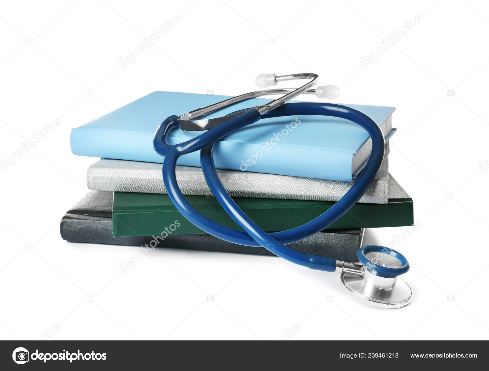 Stack Of Medical Textbooks