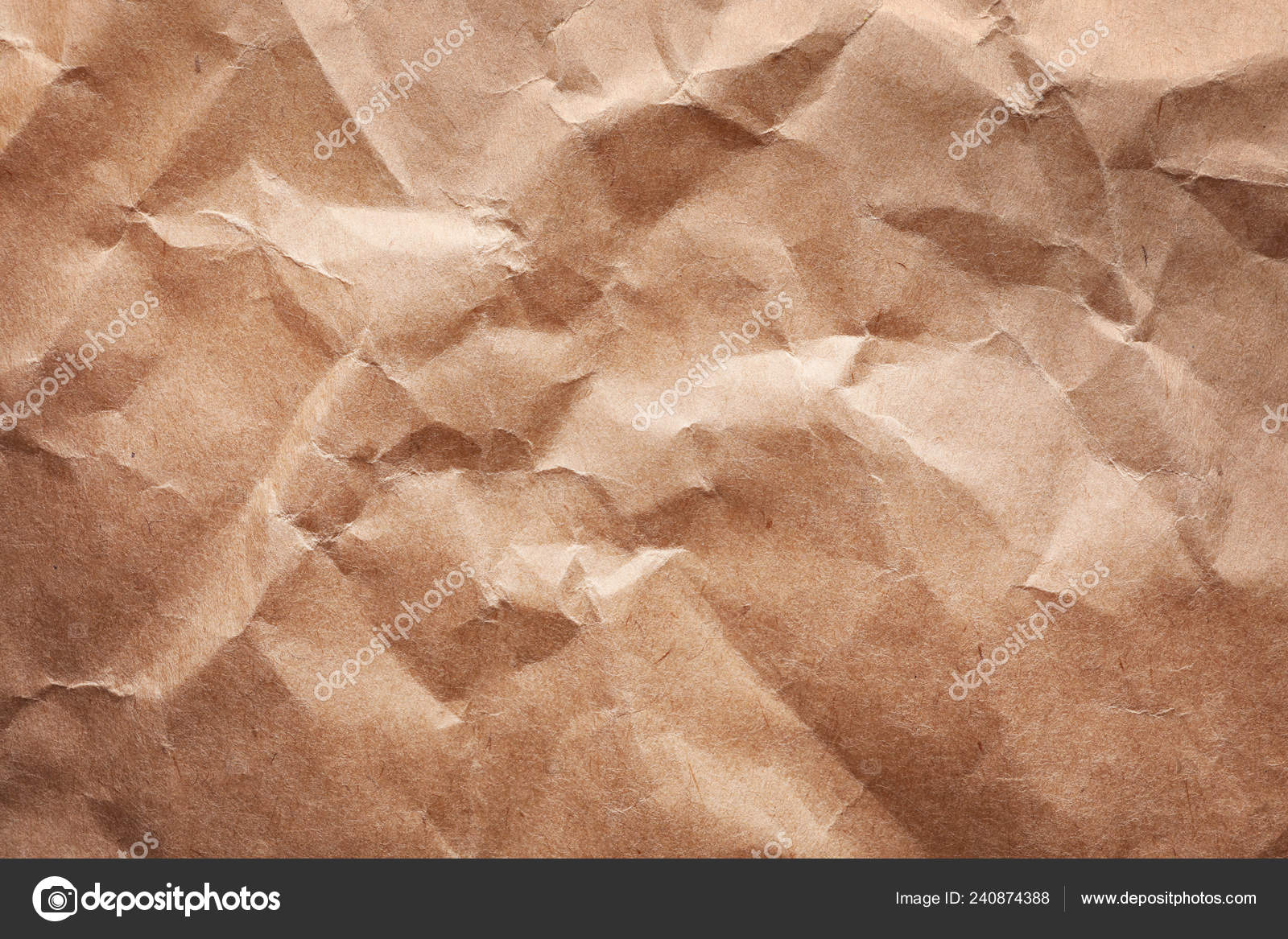 Brown Paper Bag Texture Background Top View Stock Illustration by ...