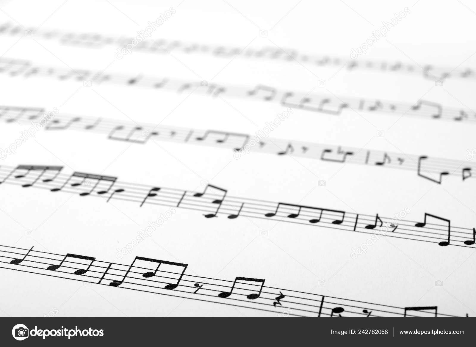 Sheet Music Notes Background Closeup Stock Photo by ©NewAfrica 242782068