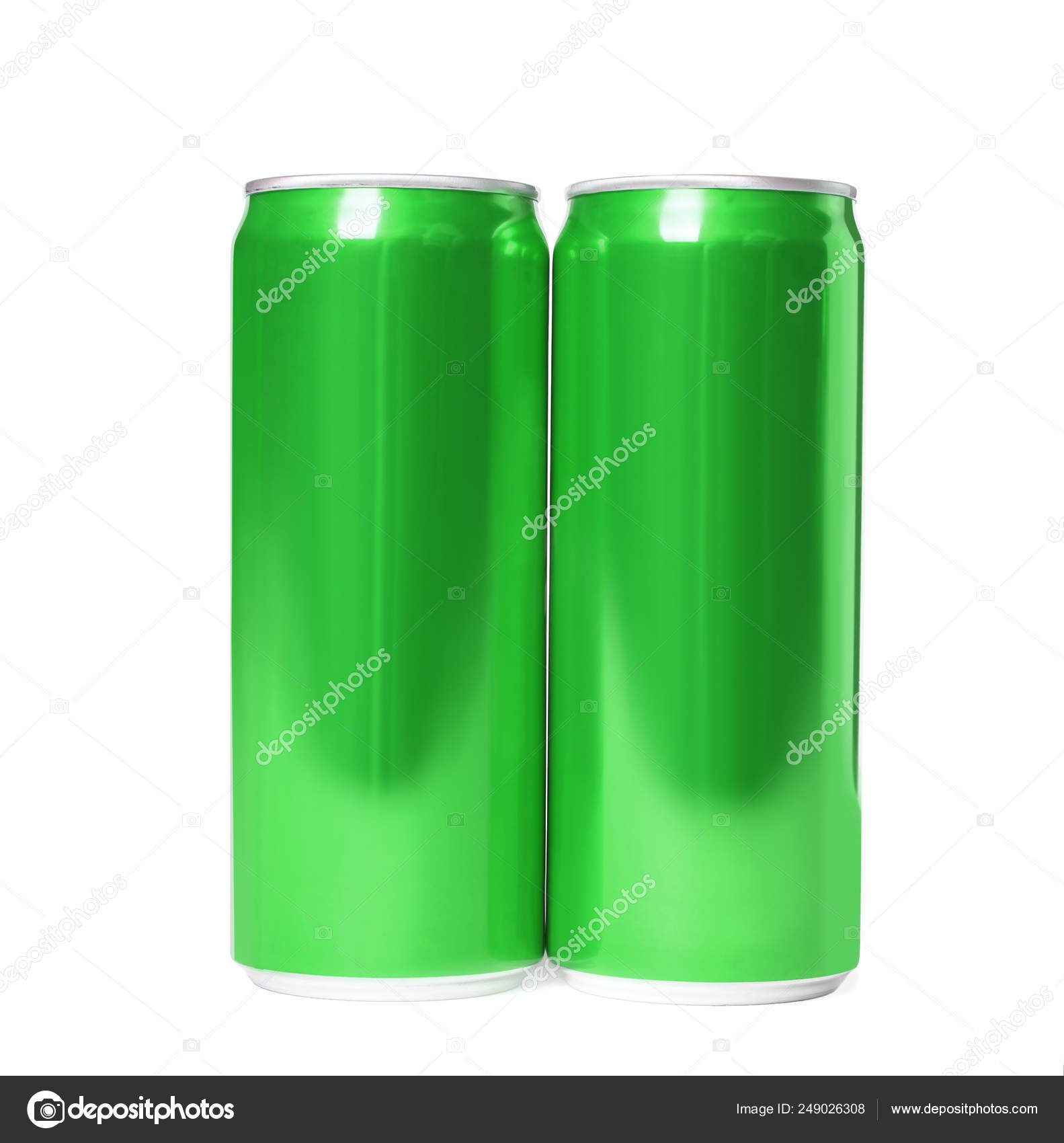 Blank Green Soda Can