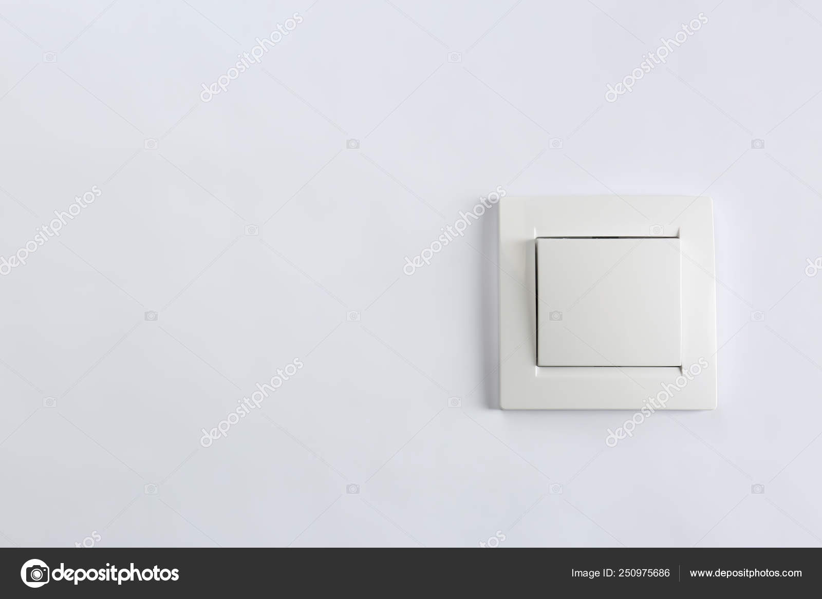 Light switch on white background. Electrician's equipment Stock Photo ...