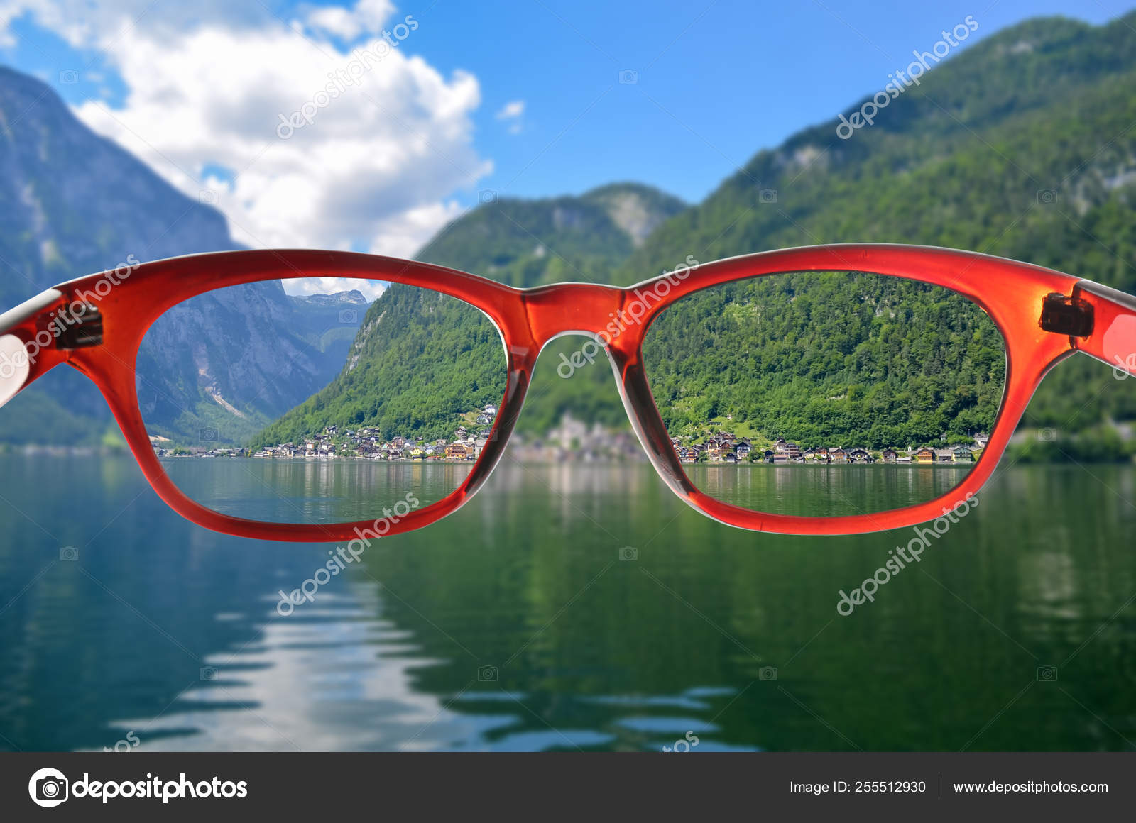 Looking Through Glasses Photography