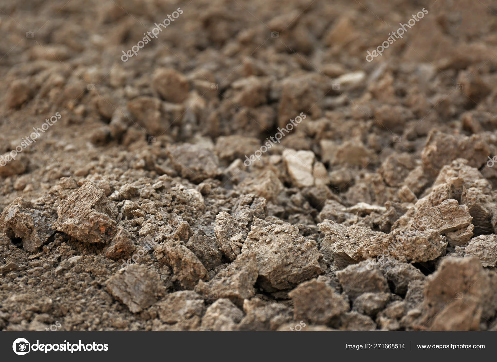 Textured ground surface as background, closeup. Fertile soil for ...