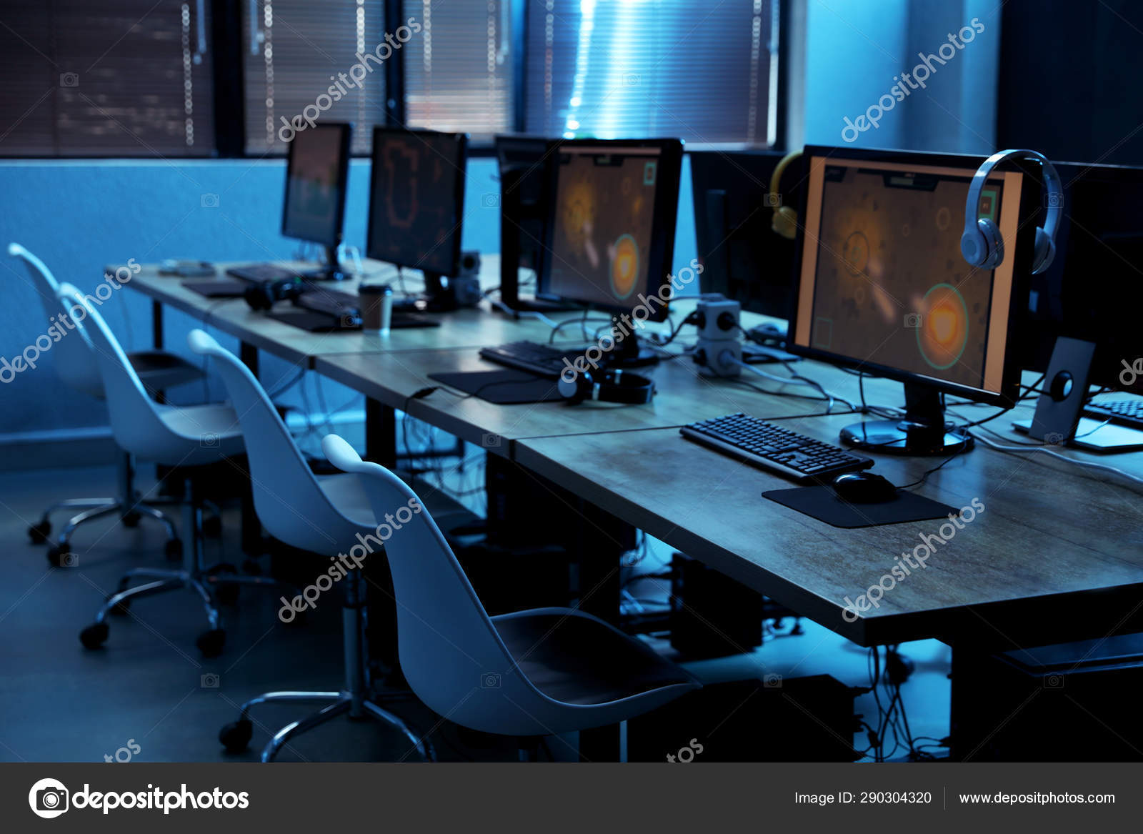 Internet Cafe Background