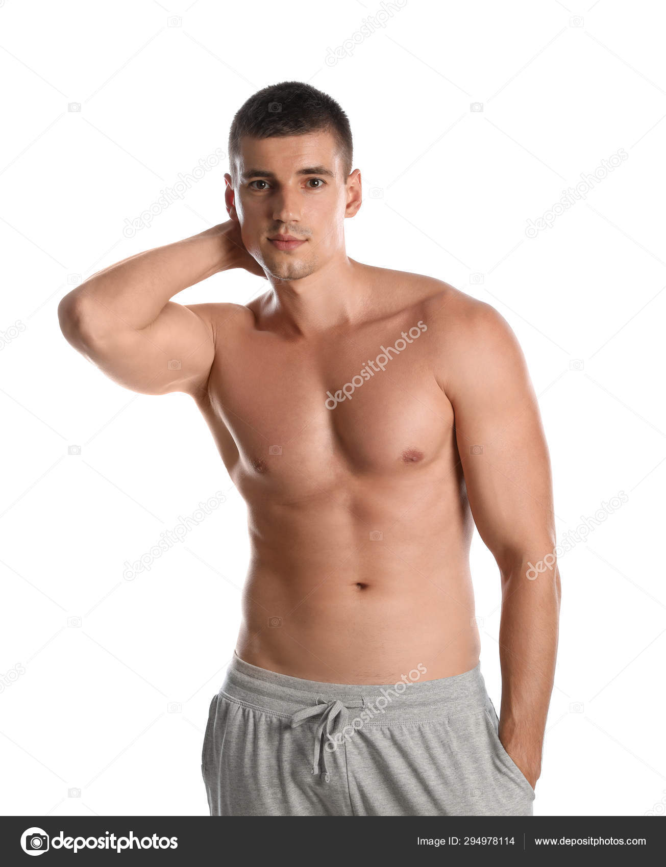 Slanke Man Eng Sargent Lake Superlichte Stretch Chinobroek Voor Heren