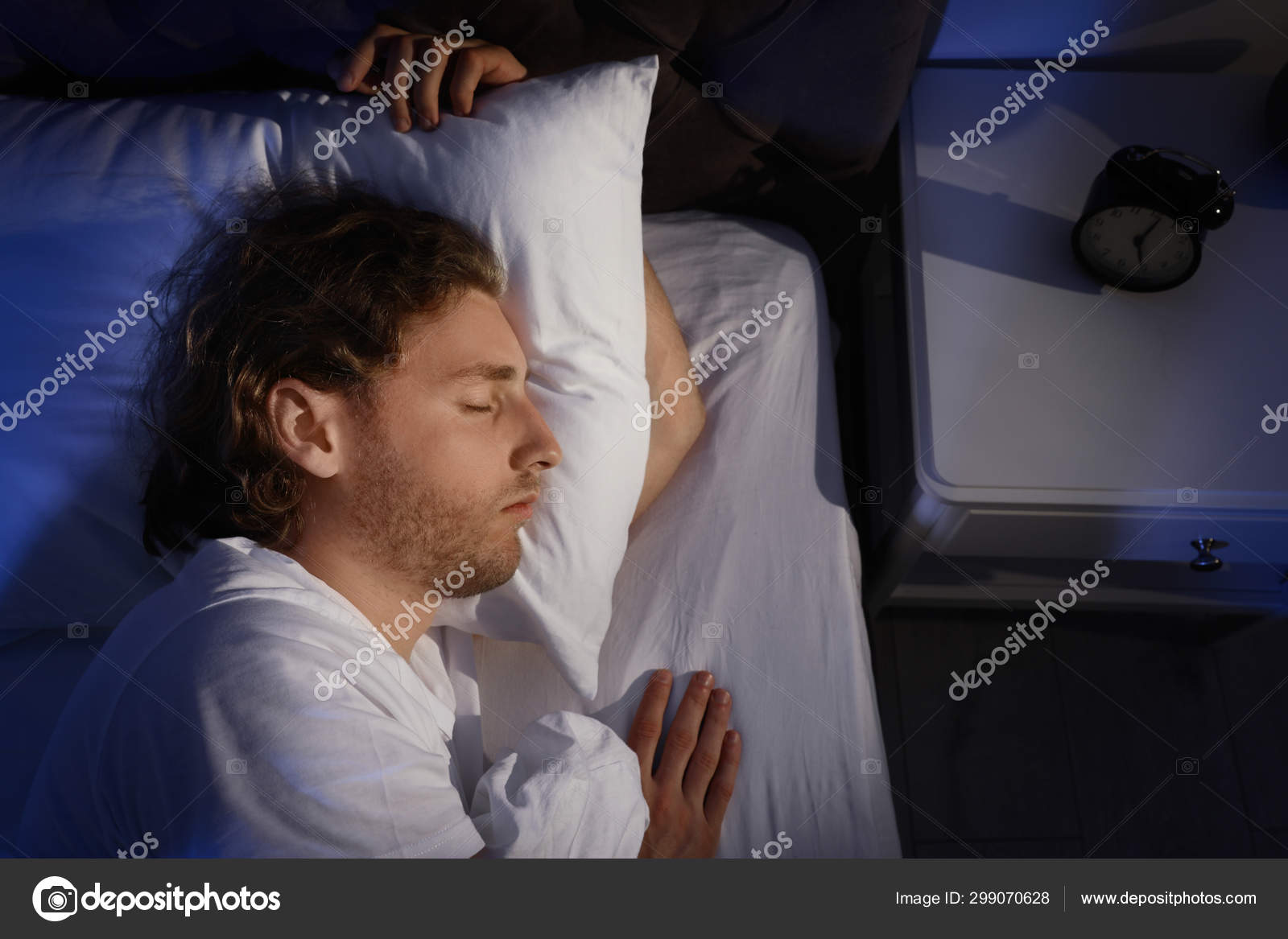 Man Sleeping From Above