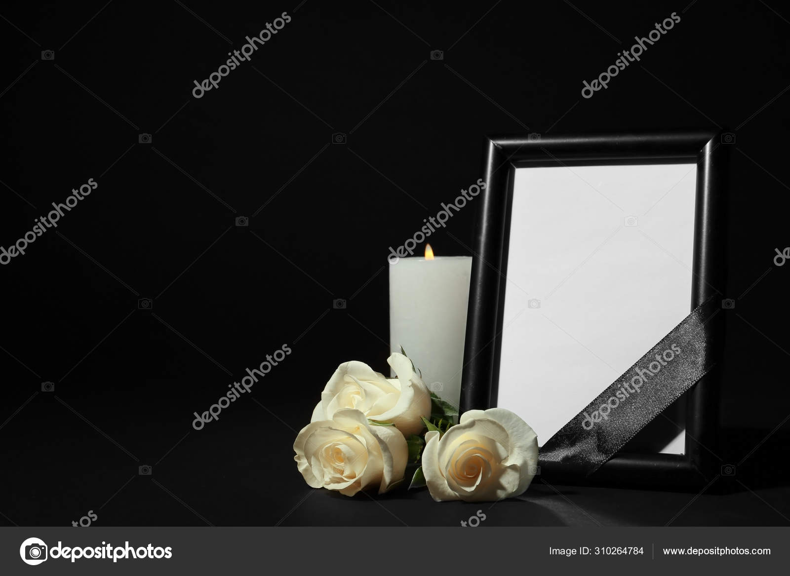 White Rose Funeral Background