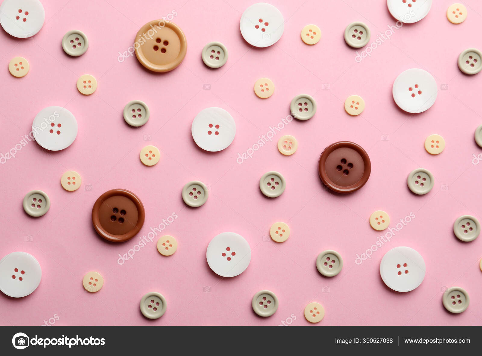 Pink Sewing Button