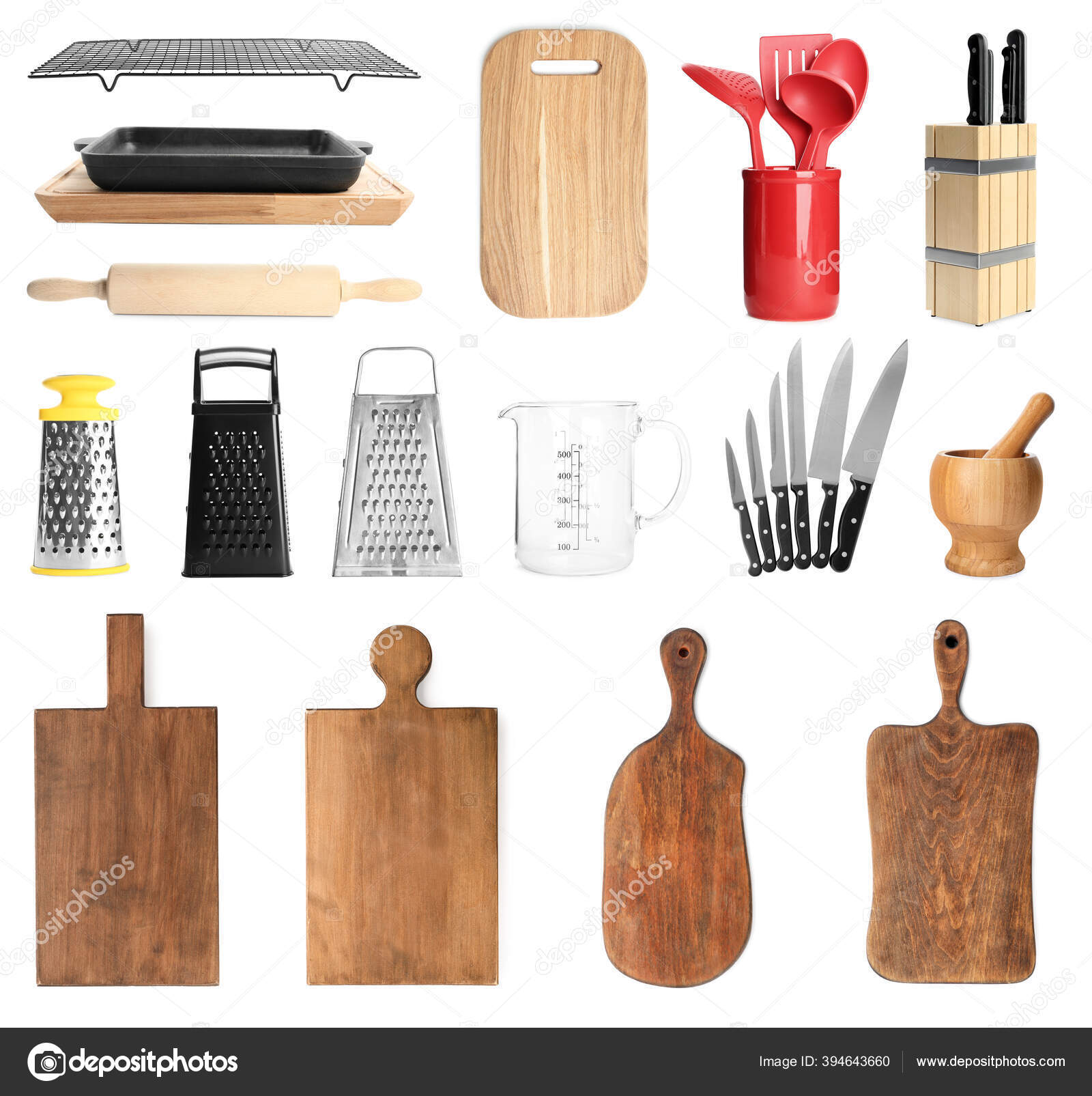 Set Different Cooking Utensils White Background — Stock Photo ...