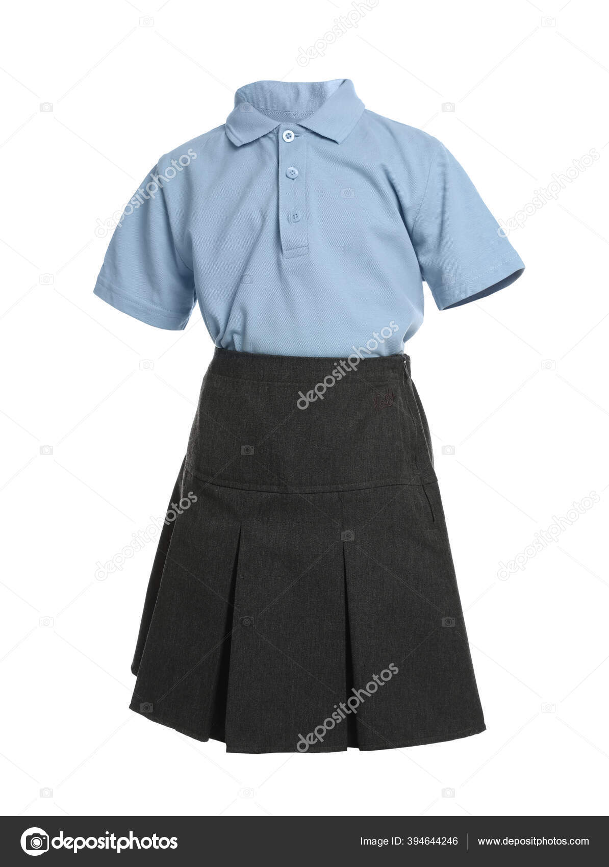 School Uniform Girl White Background Stock Photo by ©NewAfrica 394644246