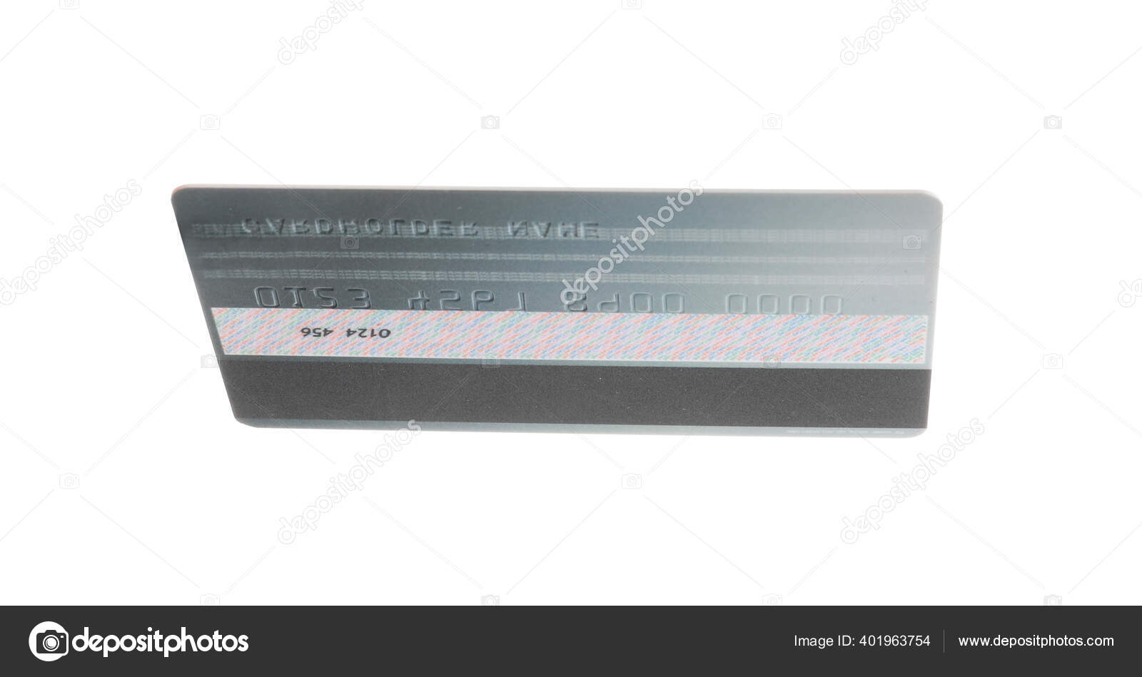 Grey Plastic Credit Card Isolated White — Stock Photo © NewAfrica ...