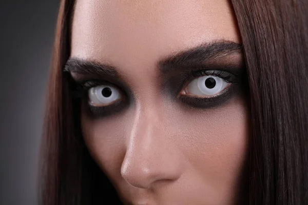 Scary White Contact Lenses