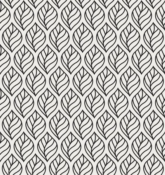 Vector Geometric Leaves Seamless Pattern Abstract Style Background Art ...