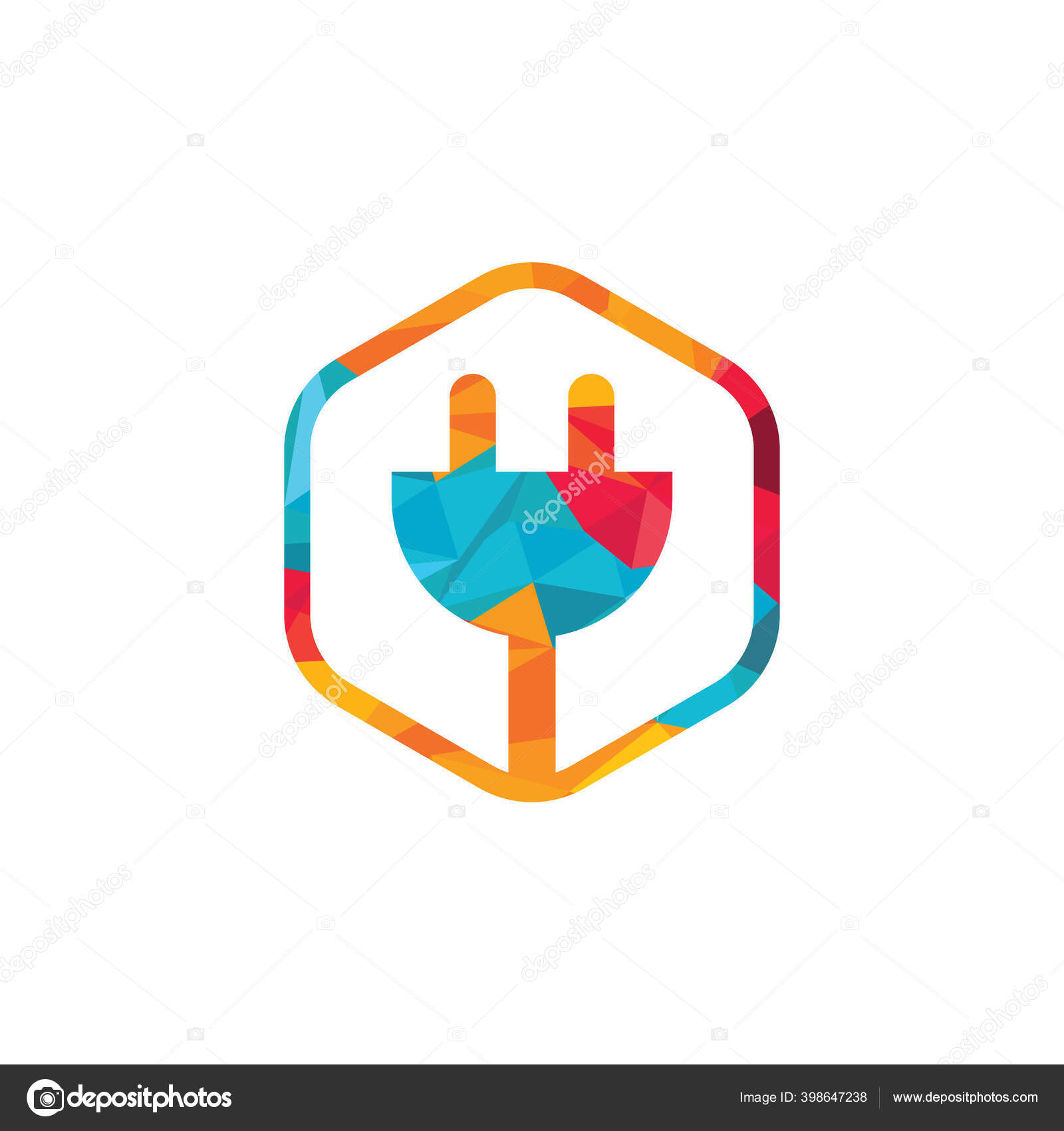 Electrical Plug Vector Logo Design Power Energy Symbol Stock ...
