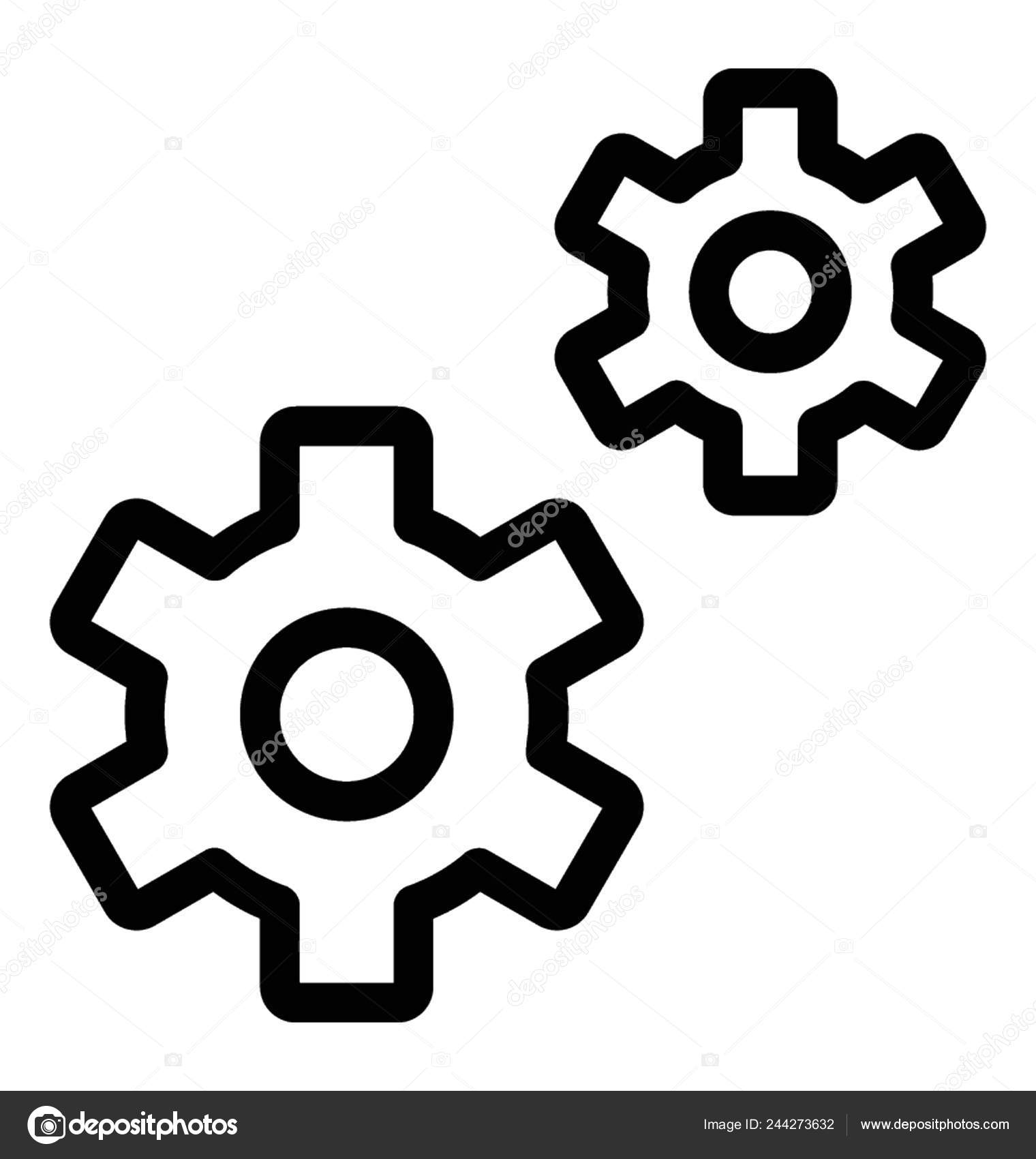 Configuration Icon Setting Symbol Vector Stock Vector Image by ...