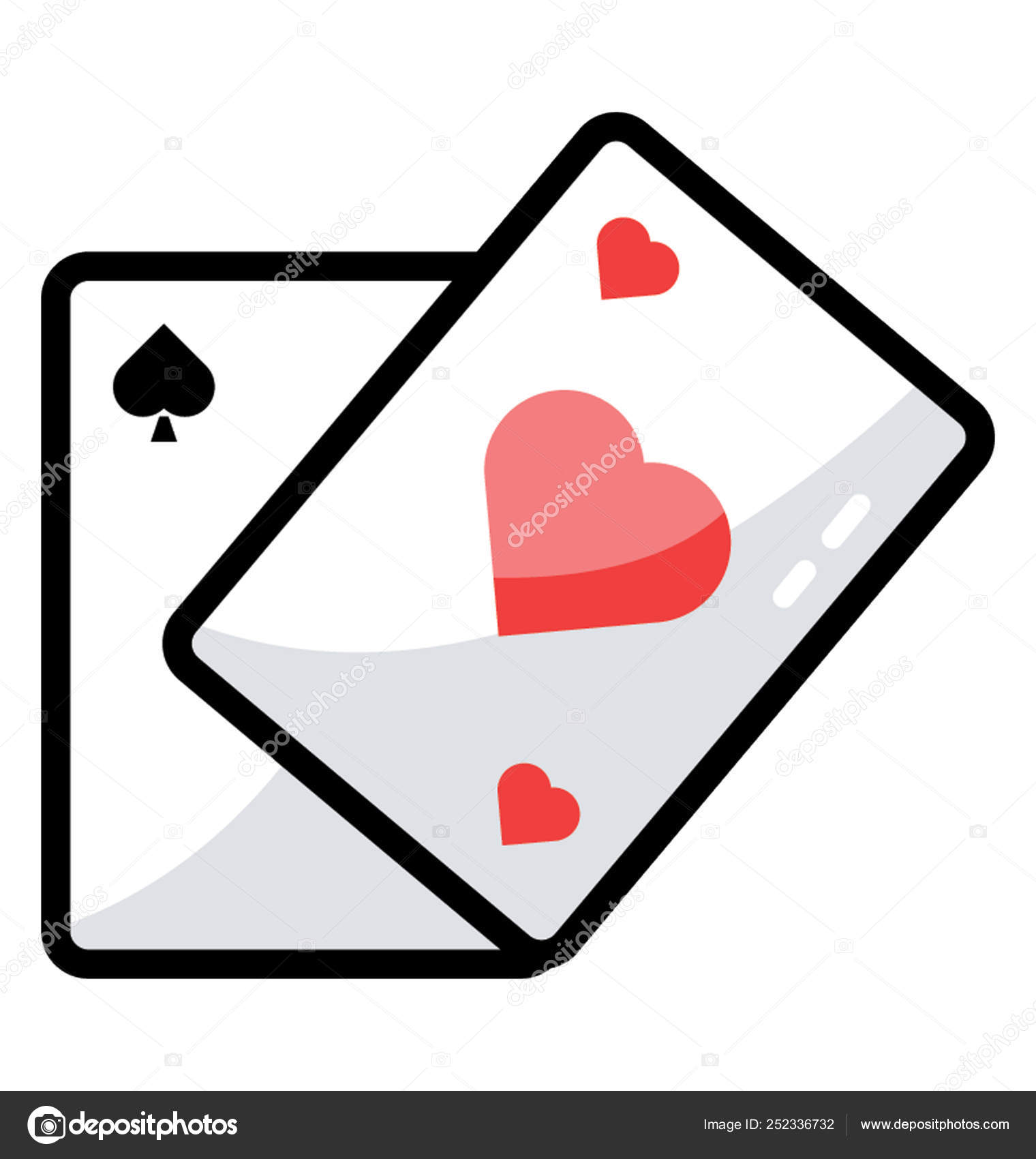Card Game Icon Flat Vector Design Stock Vector Image by ©vectorspoint ...