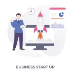 Website Launch Vector Flat Illustration Stock Vector Image by ...