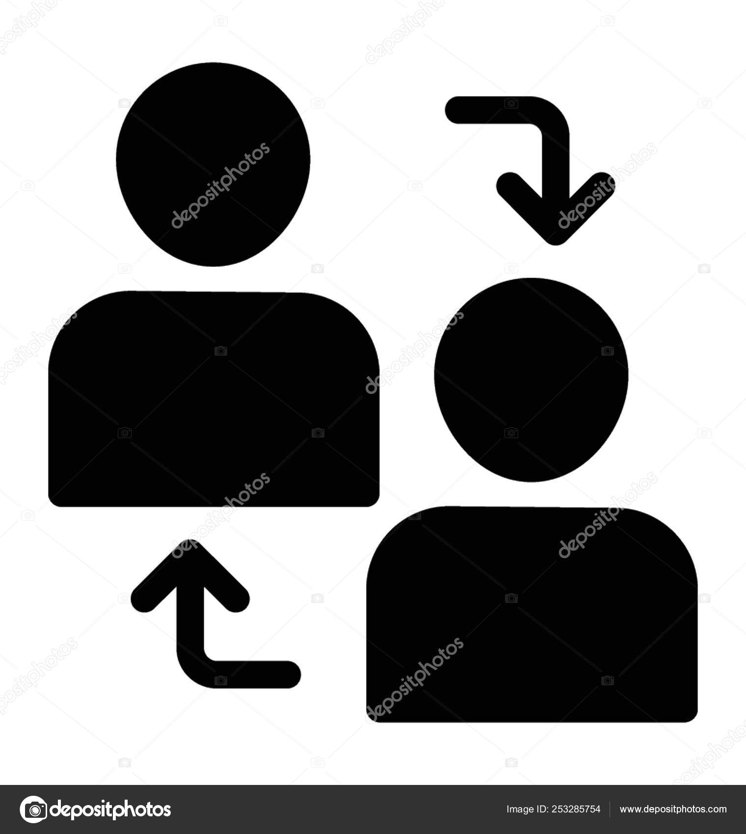 Employee Transfer Icon Solid Design Stock Vector Image by ©vectorspoint ...