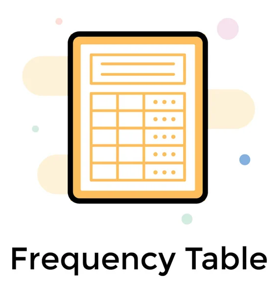Tabela de frequência Vector Art Stock Images | Depositphotos