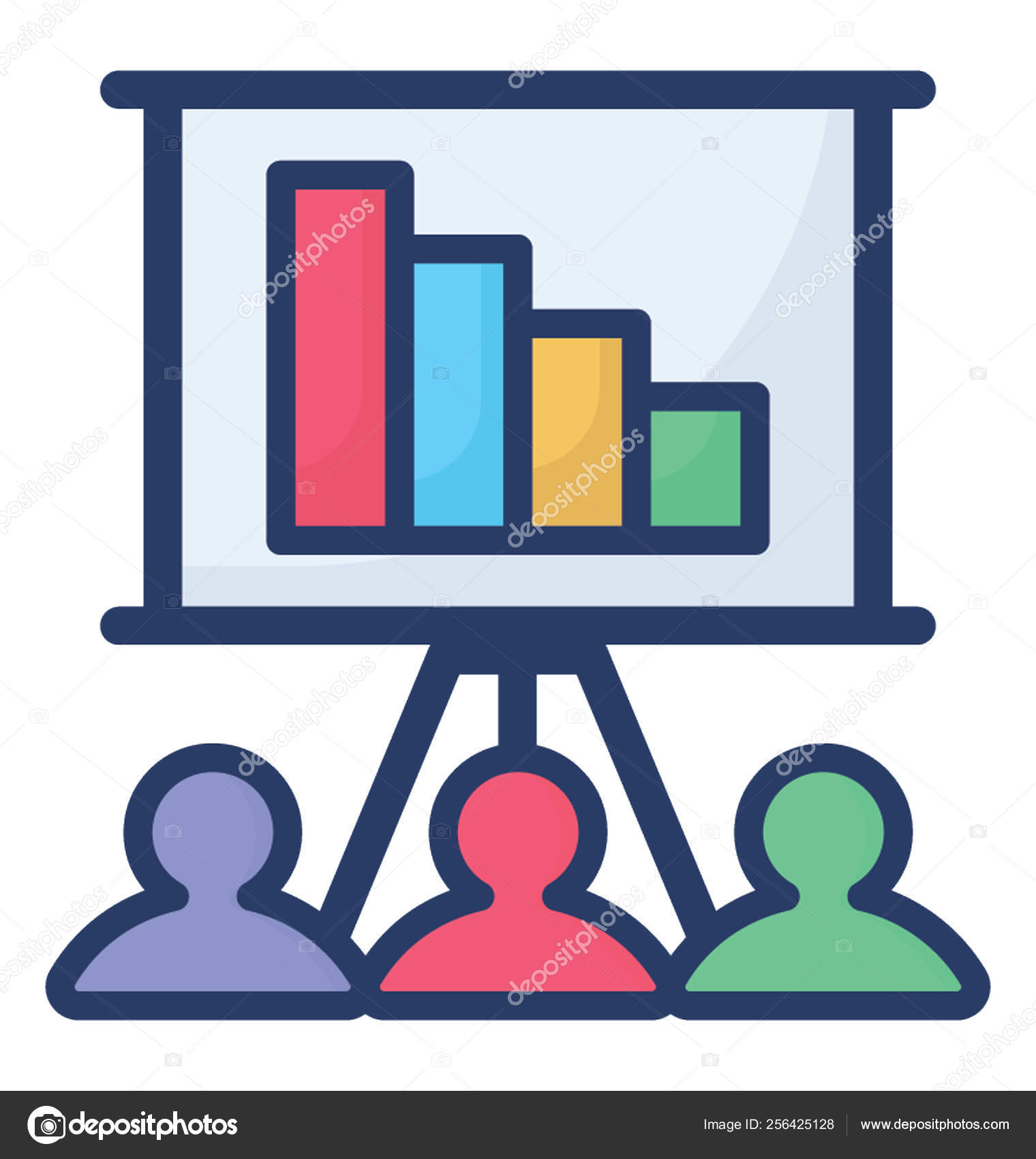 Project Analysis Flat Icon Business Presentation Stock Vector by ... Project Analysis Flat Icon Business Presentation Stock Vector by ...