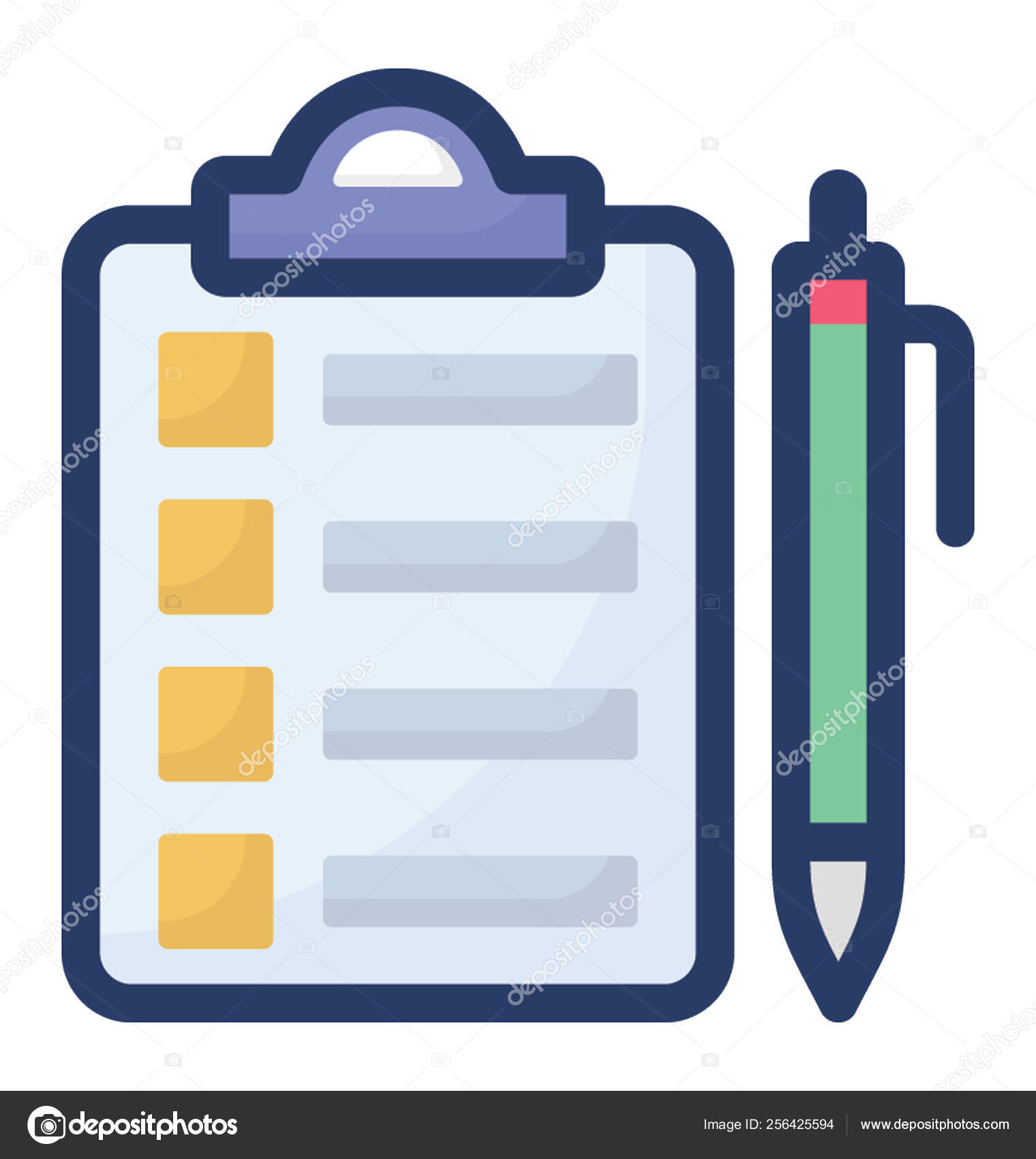 Icon Task List Isolated White Background Stock Vector by ©vectorspoint ...