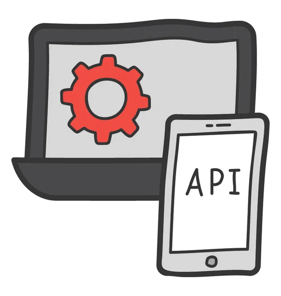 Doodle vector of api configuration icon Stock Vector by ©vectorspoint ...