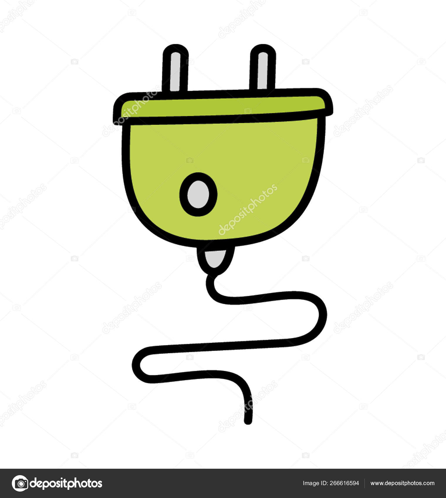 Doodle design of power plug icon. Stock Vector by ©vectorspoint 266616594