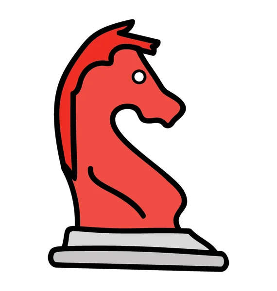 Chess Piece Denoting Strategy Concept Line Icon Stock Vector Image by ...