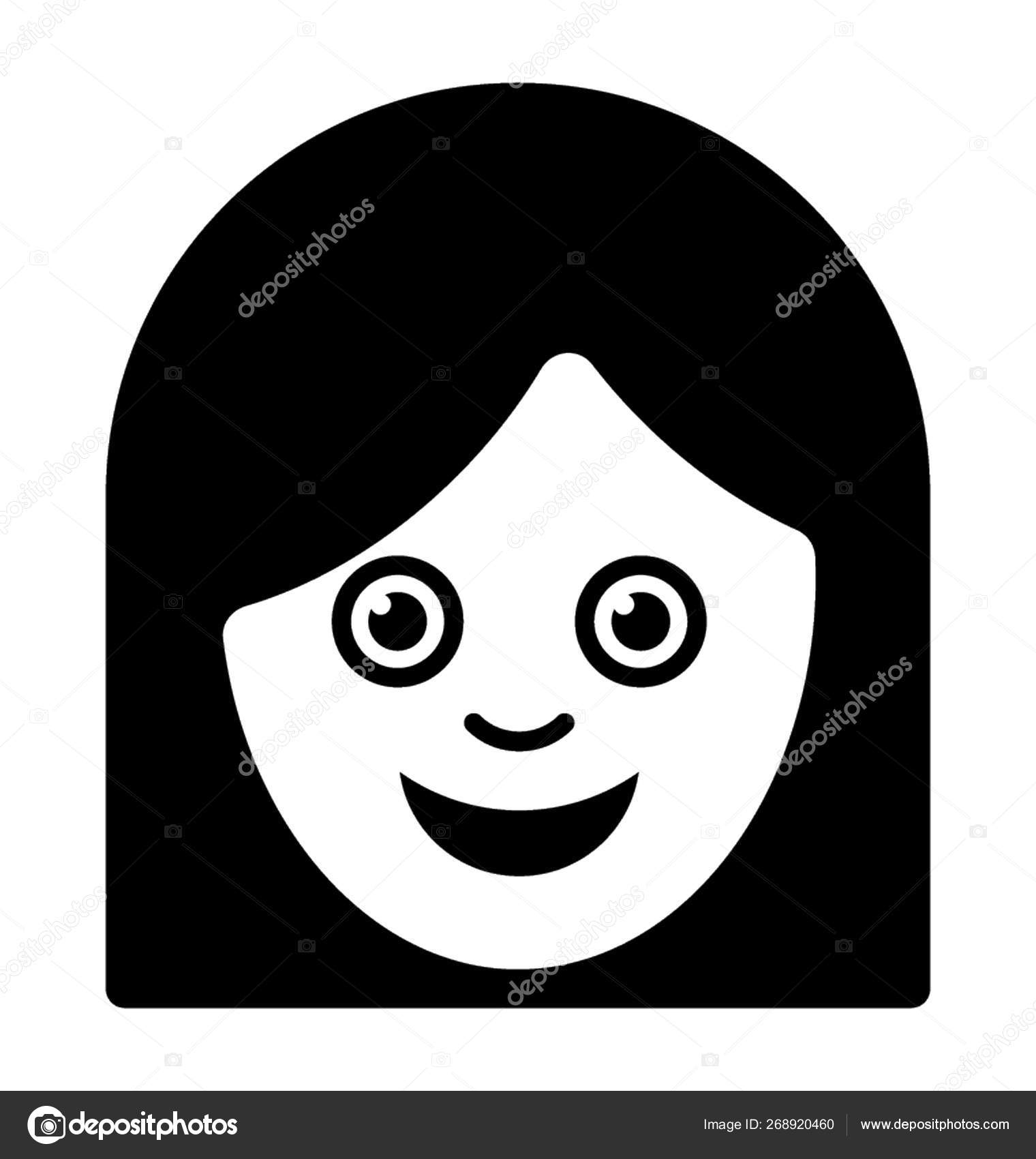 Smiling Girl Face Stock Vector by ©vectorspoint 268920460