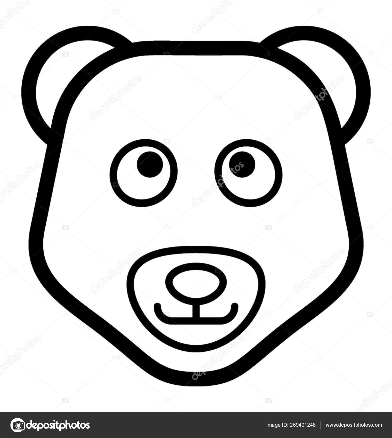 Emoticon cara de panda Vector de stock por ©vectorspoint 269401248