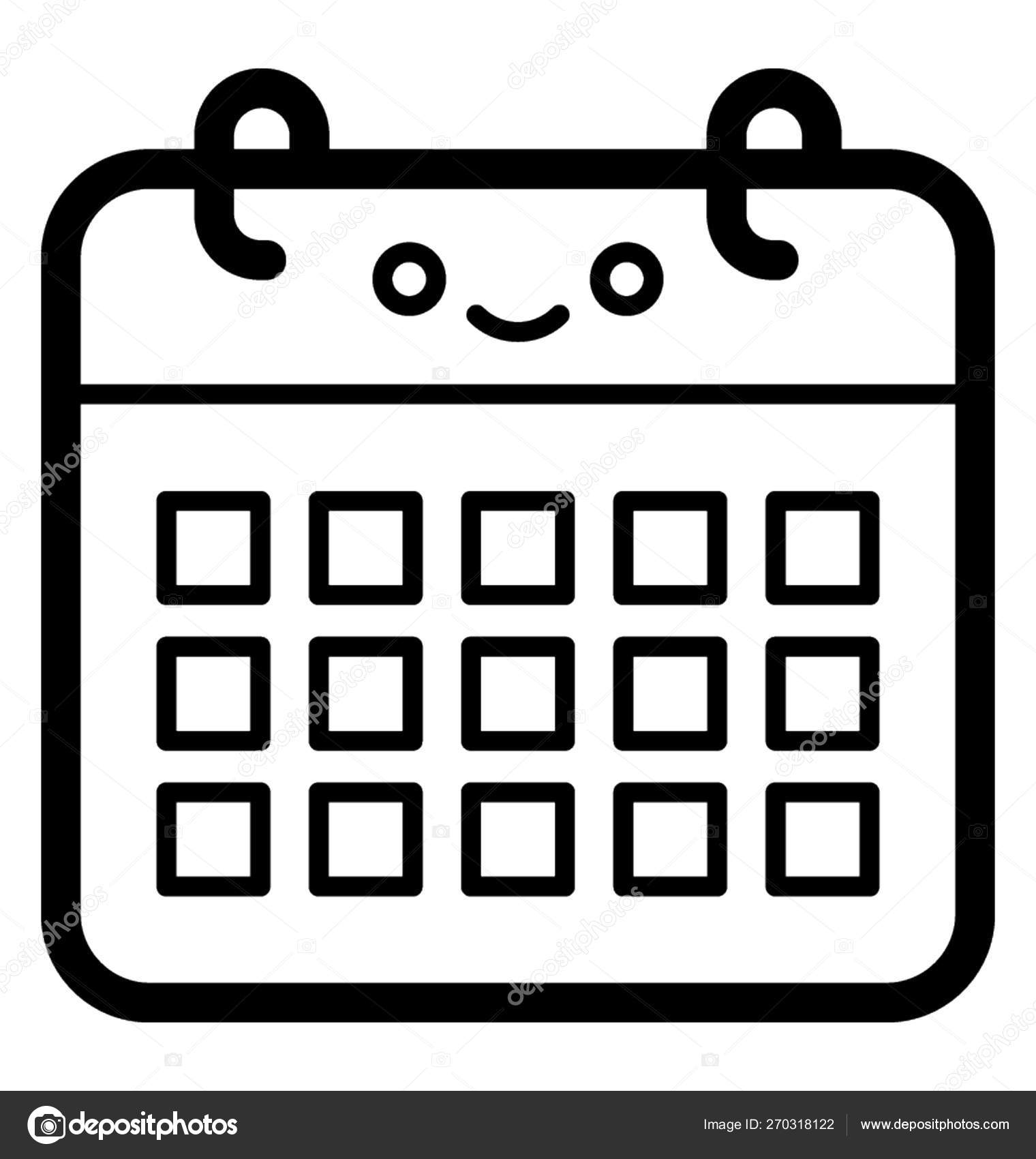 Calendario de eventos Emoji Vector de stock #270318122 de ©vectorspoint