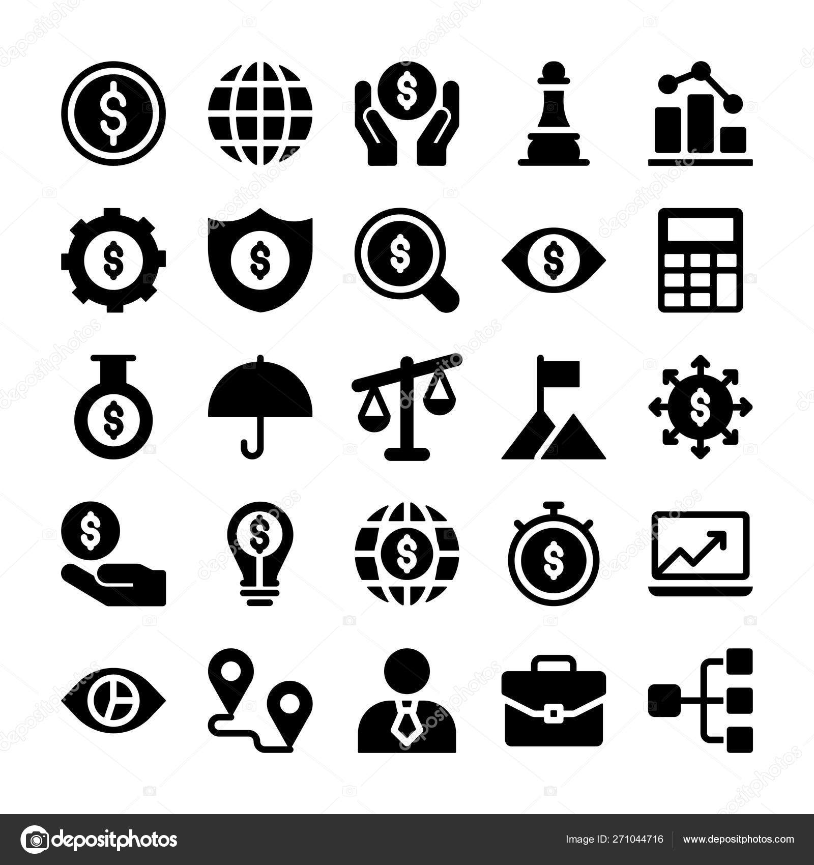 Finance Icons Pack Stock Vector Image by ©vectorspoint #271044716