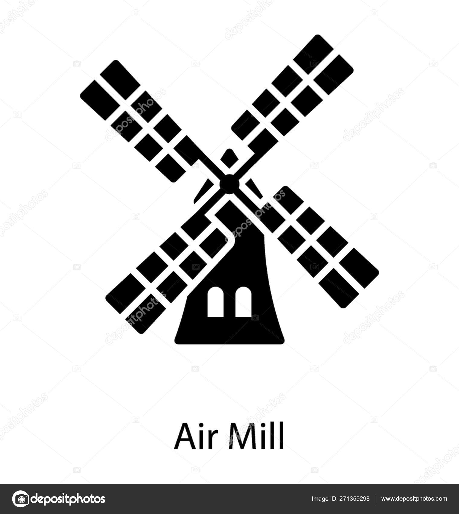 Windmill Power Vector Stock Vector by ©vectorspoint 271359298