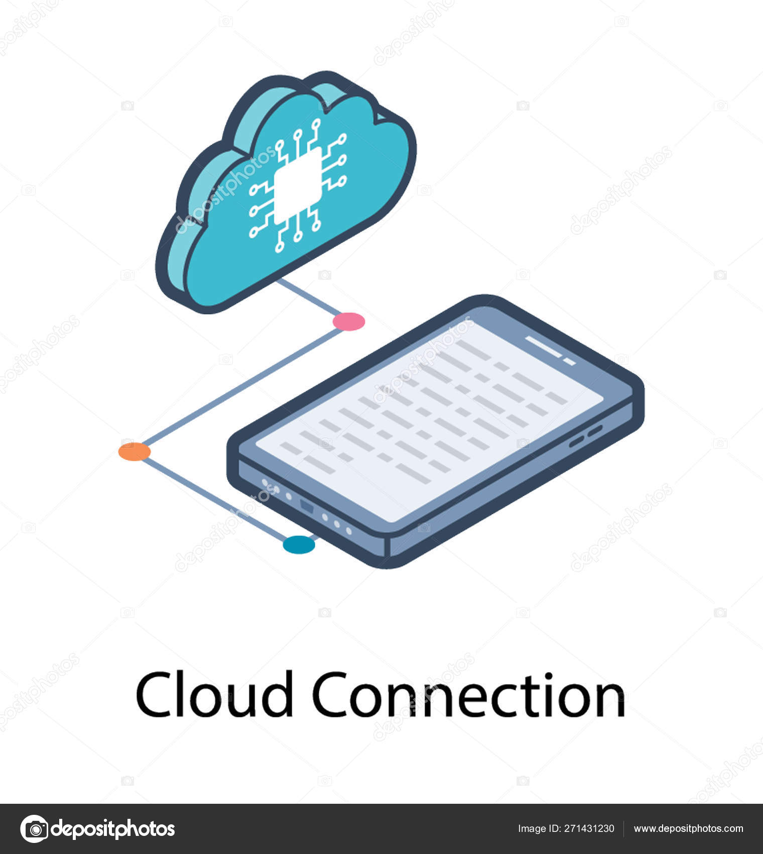 Cloud Data Technology Stock Vector by ©vectorspoint 271431230