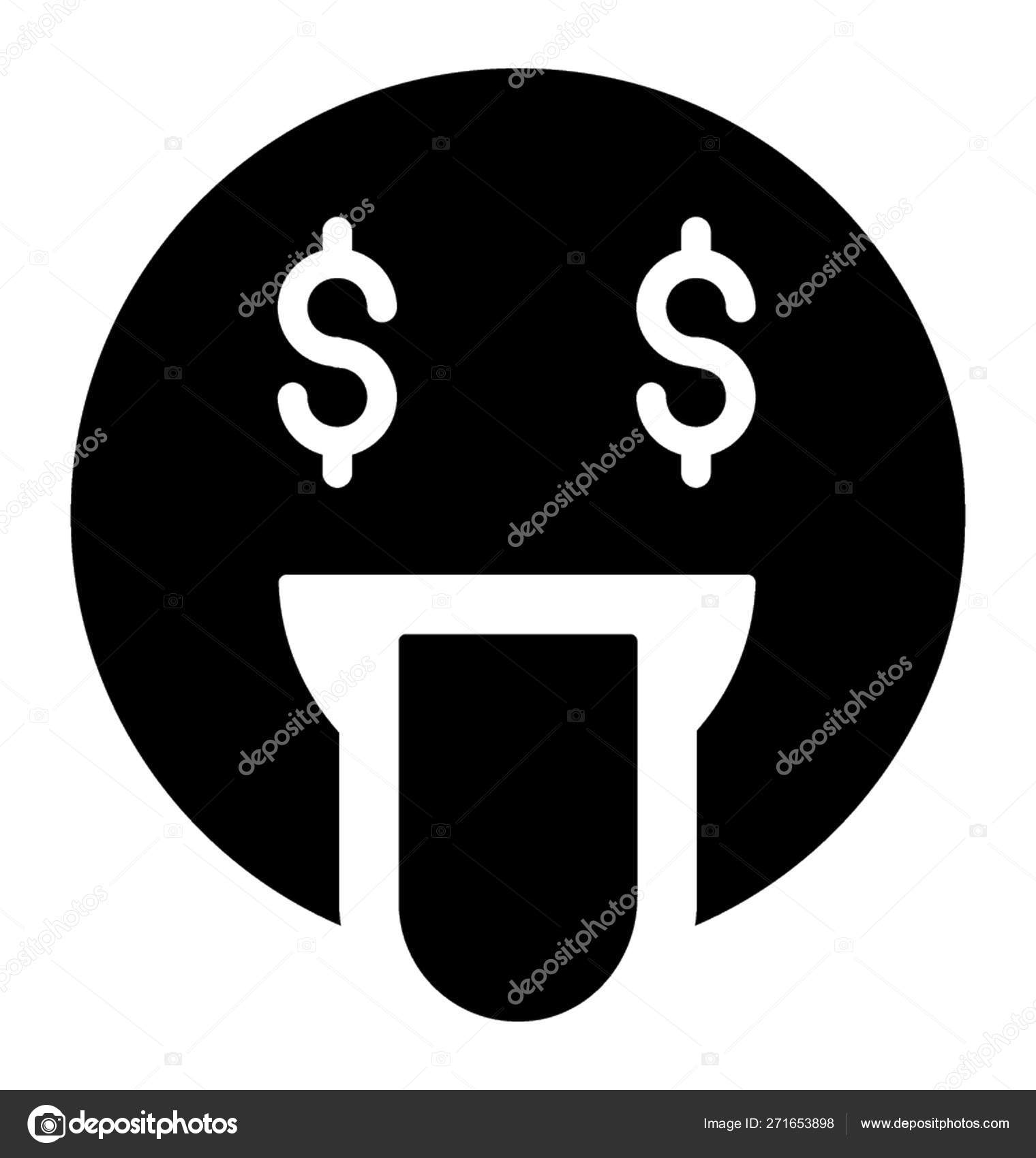 Greed Face Emoticon Stock Vector Image by ©vectorspoint #271653898