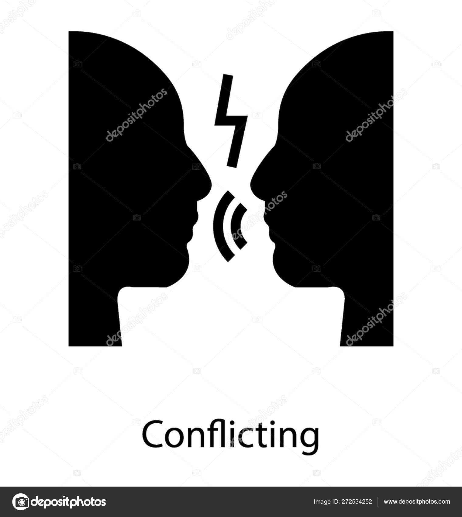 Conflicting Concept Vector Stock Vector Image by ©vectorspoint #272534252