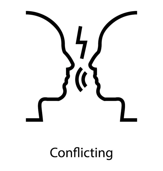 Conflicting Concept Vector Stock Vector Image by ©vectorspoint #272534252