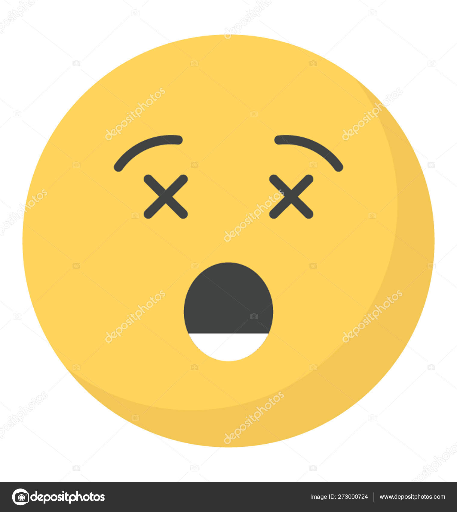 Emoji de cara mareada Vector de stock #273000724 de ©vectorspoint