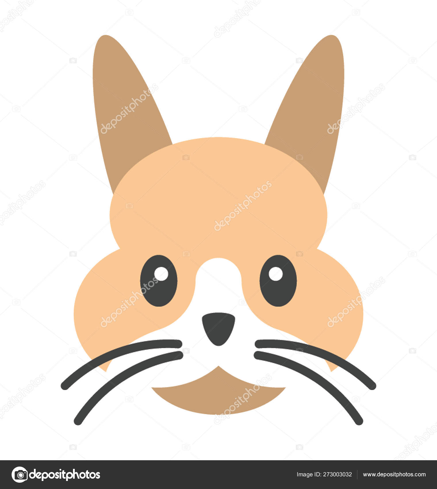 Rabbit Face Emoji Stock Vector Image by ©vectorspoint #273003032