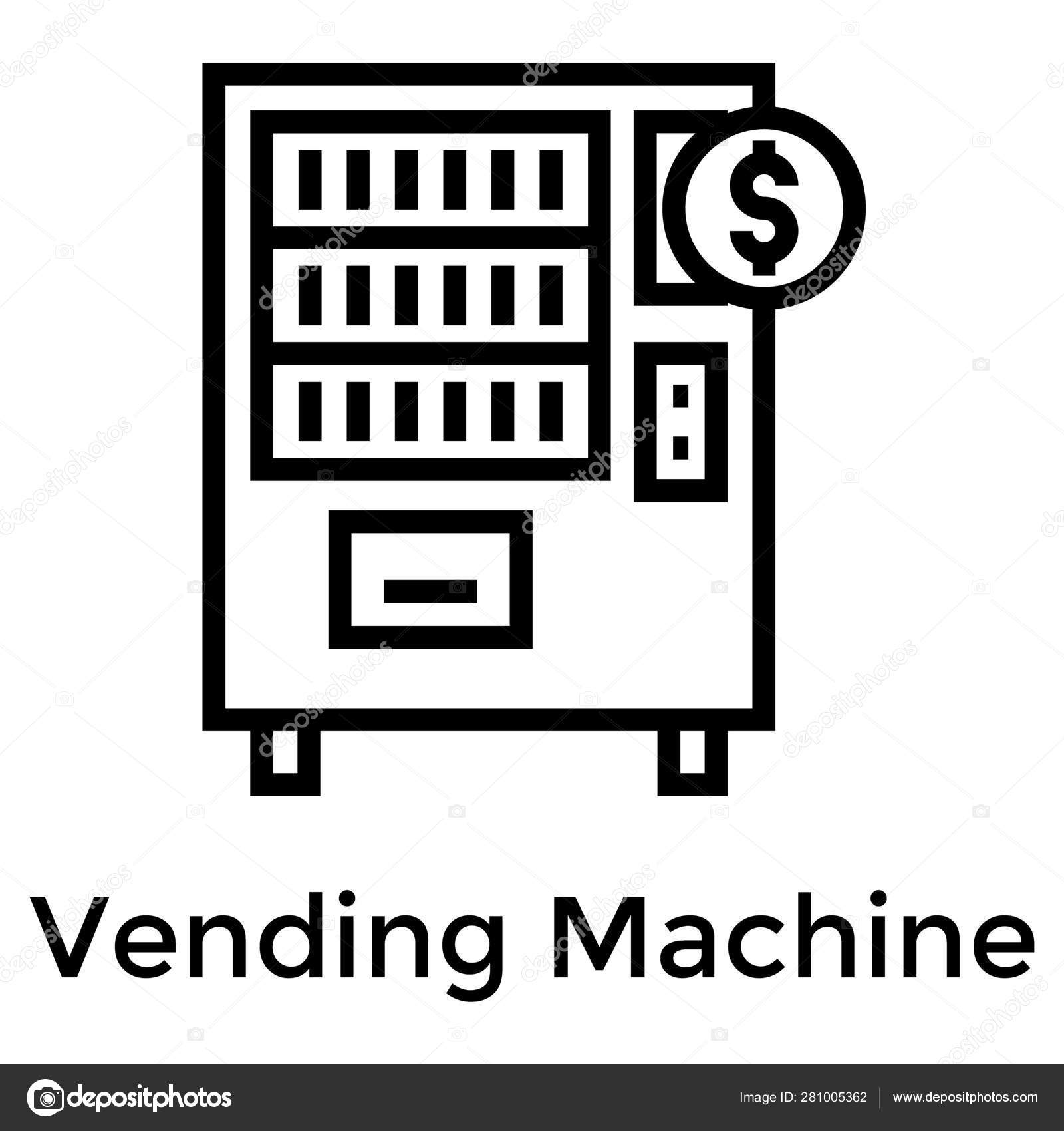Vending Machine Vector Line Design Stock Vector Image by ©vectorspoint ...